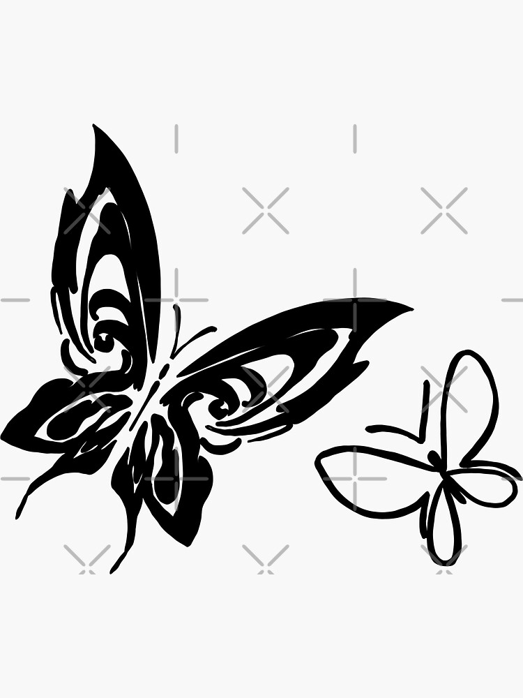 "Butterfly tattoo nevertheless kdrama " Sticker by sumudubc | Redbubble