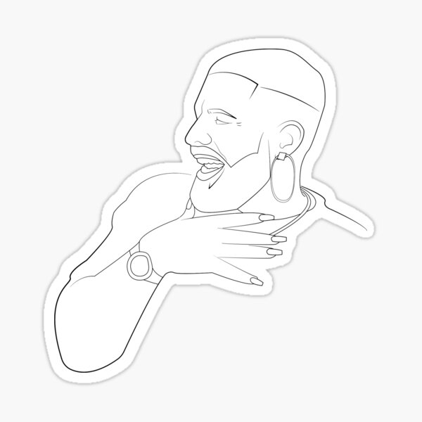 "BBl Drake " Sticker for Sale by Anthonystas | Redbubble
