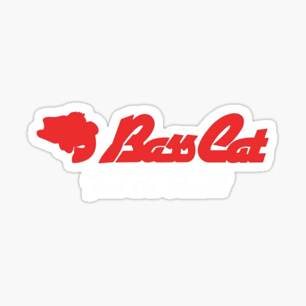 "Bass Cat Logo" Sticker for Sale by CallysShop | Redbubble