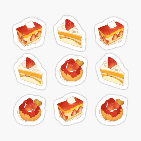 "Cake Sticker Pack" Sticker for Sale by Hikura-999 | Redbubble