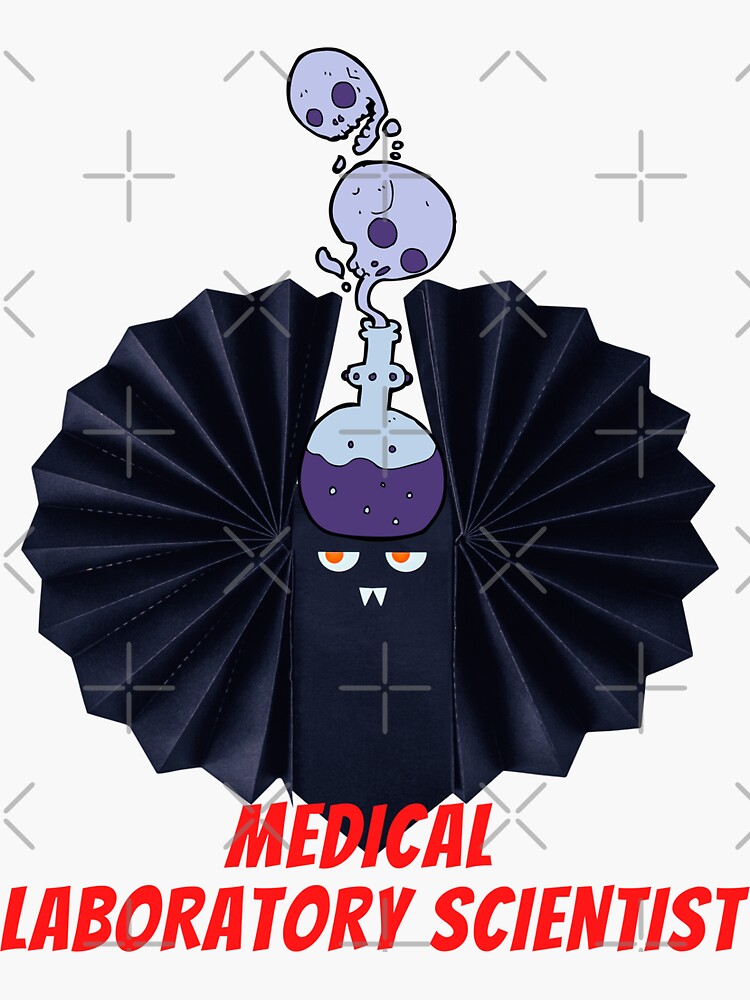 "MEDICAL LABORATORY SCIENTIST FUNNY HALLOWEEN" Sticker for Sale by ...