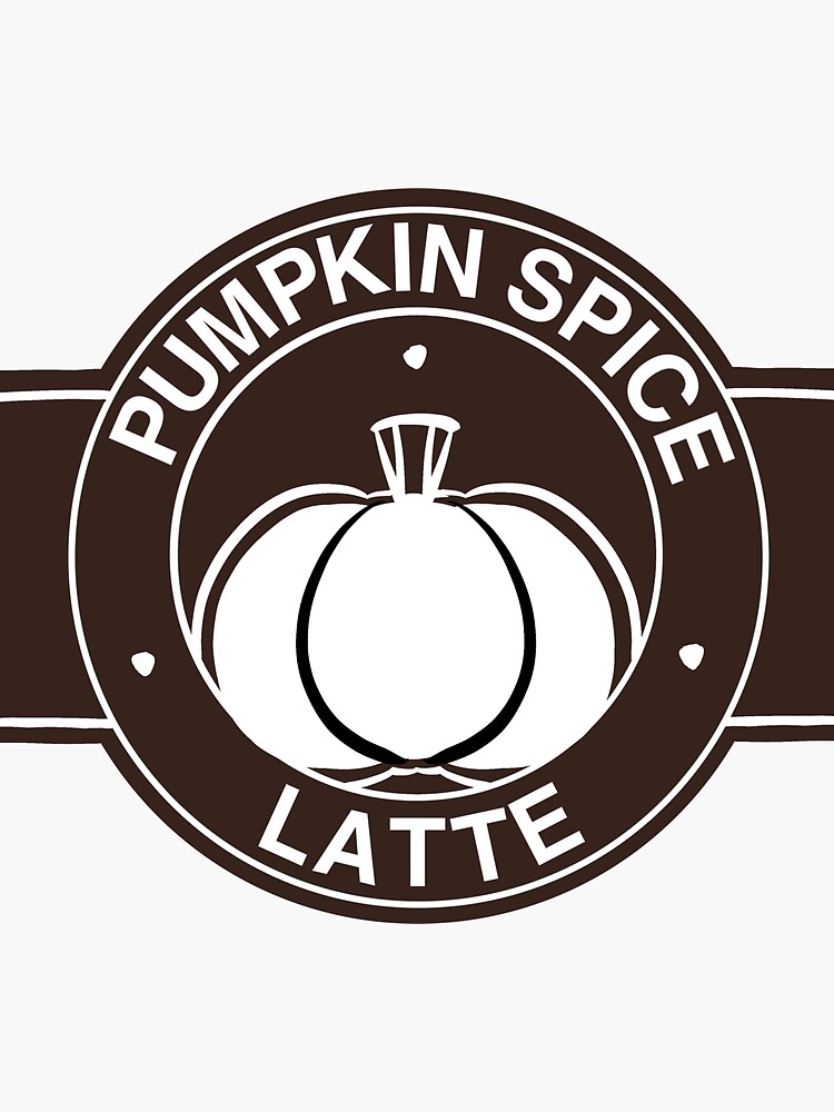 "Vintage Pumpkin Spice Logo inspired by Starbucks PSL " Sticker for ...