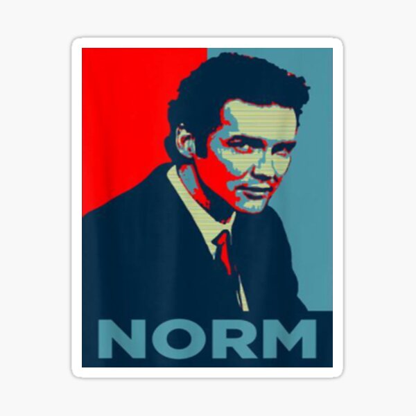 "NORM " Sticker for Sale by LighterFun | Redbubble