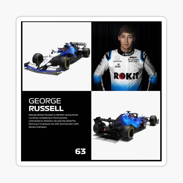 "Day Gift For F1 George Russell 63 Kids Lando" Sticker for Sale by ...