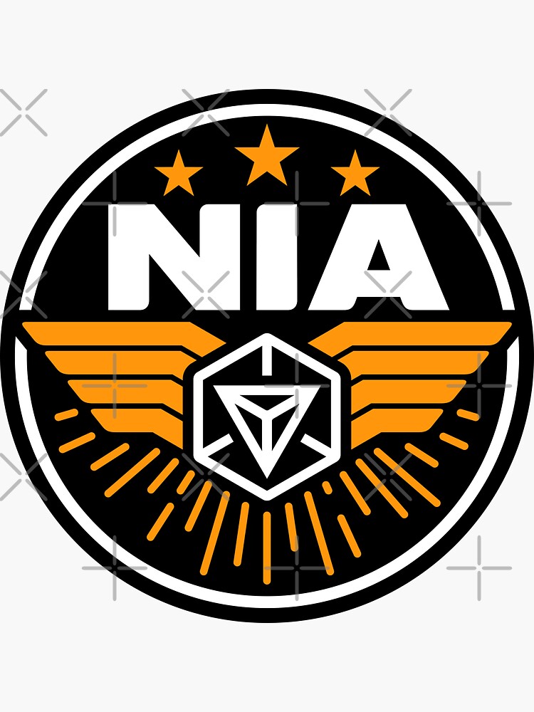 "NIA" Sticker by CtrlAltDuck | Redbubble