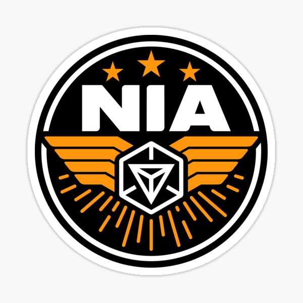"NIA" Sticker by CtrlAltDuck | Redbubble
