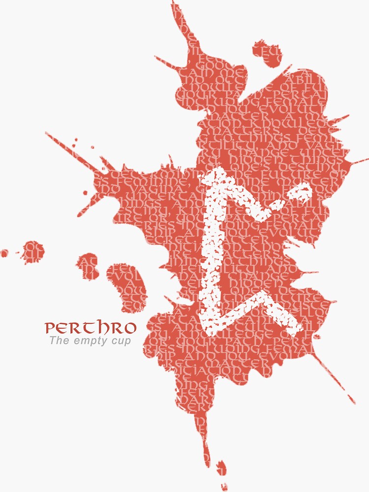 "Magnus Chase - Norse Rune Series - Perthro: The Empty Cup" Sticker for ...