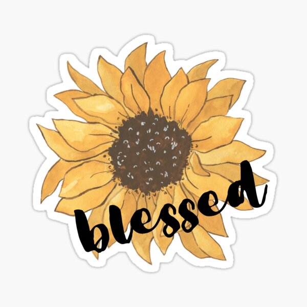 "Sunflower Blessed" Sticker for Sale by CreativeBeeing | Redbubble