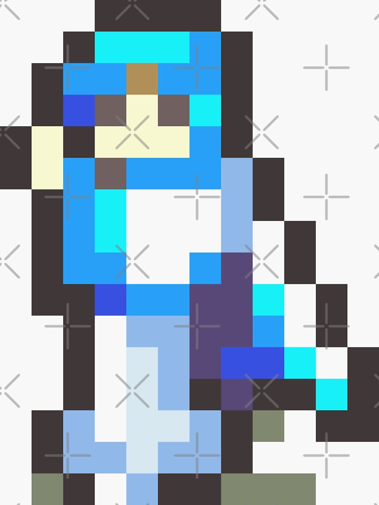 "Monk Sprite" Sticker for Sale by SpriteGuy95 | Redbubble