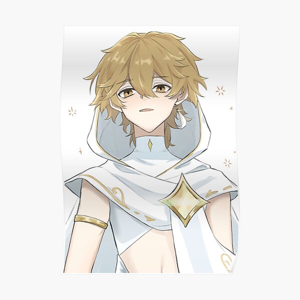 "Genshin Impact Traveler Aether" Poster for Sale by jerrieart | Redbubble