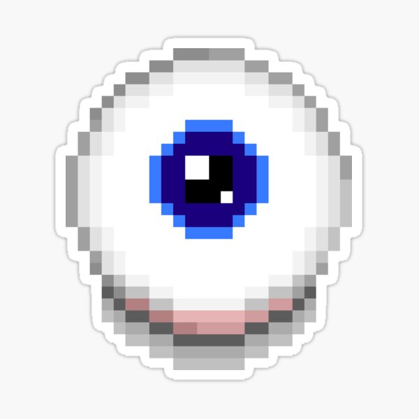 Pegatina «Ojo de 8 bits» de Caligo-Nate-Art | Redbubble