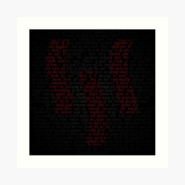 "Friedrich Nietzsche Text Logo" Art Print for Sale by jezuziswithyou ...