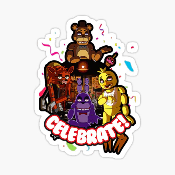 "Five Nights at Freddy's" Sticker for Sale by Fivenightss33 | Redbubble