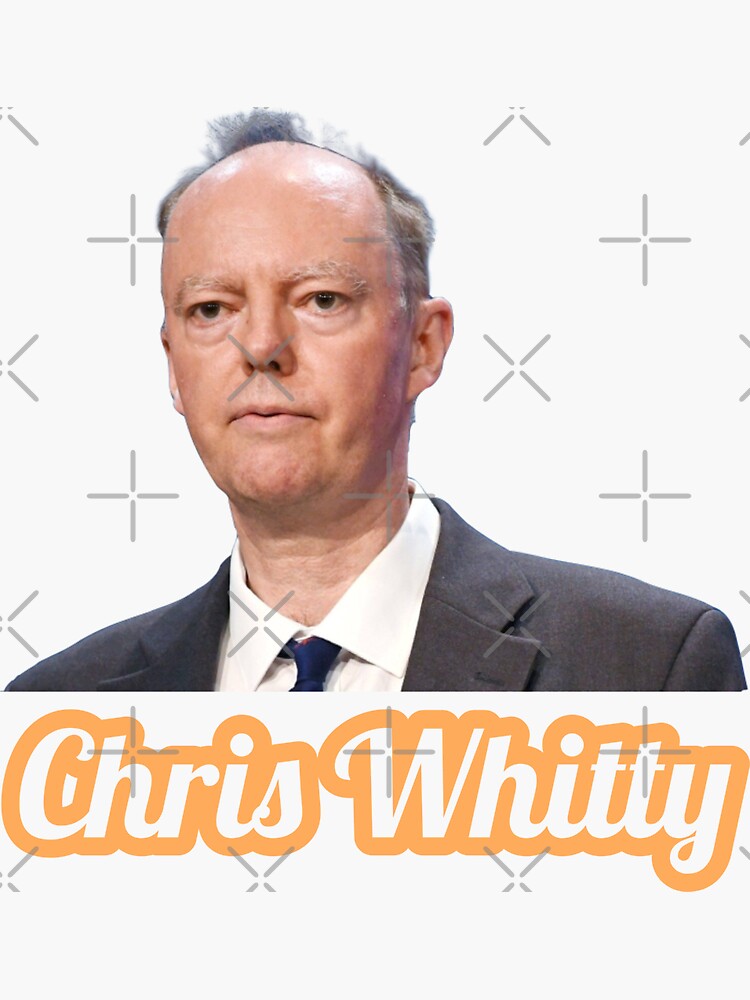 "chris whitty" Sticker for Sale by Mariocii | Redbubble