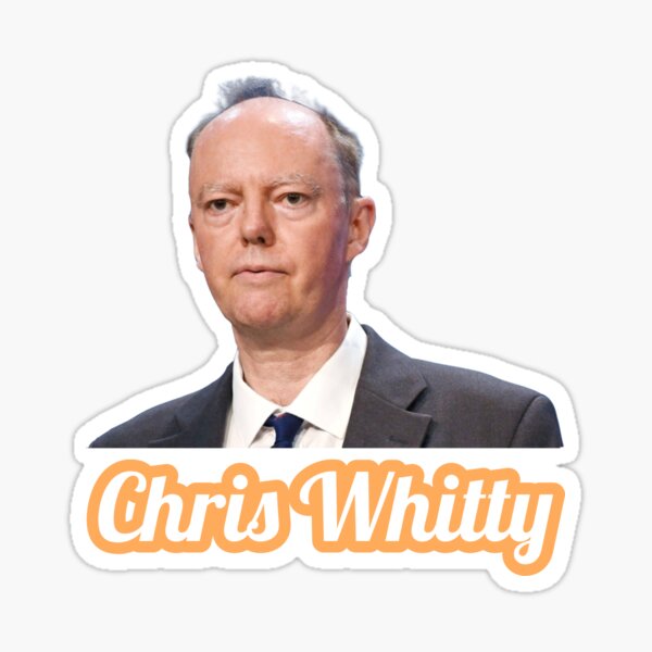 "chris whitty" Sticker for Sale by Mariocii | Redbubble