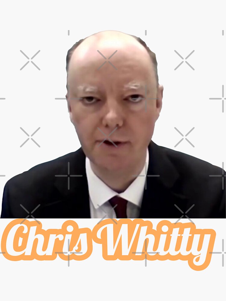 " chris whitty" Sticker for Sale by Mariocii | Redbubble