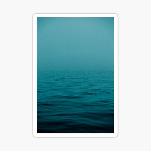 "Blue Sea Under Blue Sky - Sea Waves" Sticker for Sale by LaModern ...