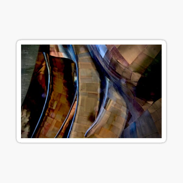"Architectural Abstract, EMC Museum" Sticker by lenzart | Redbubble