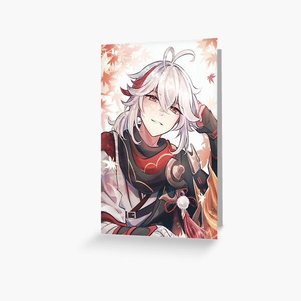 "Genshin Impact Kazuha" Greeting Card by delfinart | Redbubble