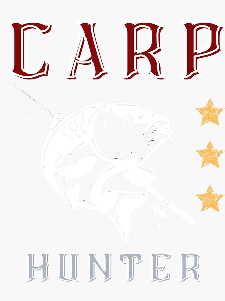 "Carp Hunter Fishing" Sticker for Sale by fantyharry | Redbubble
