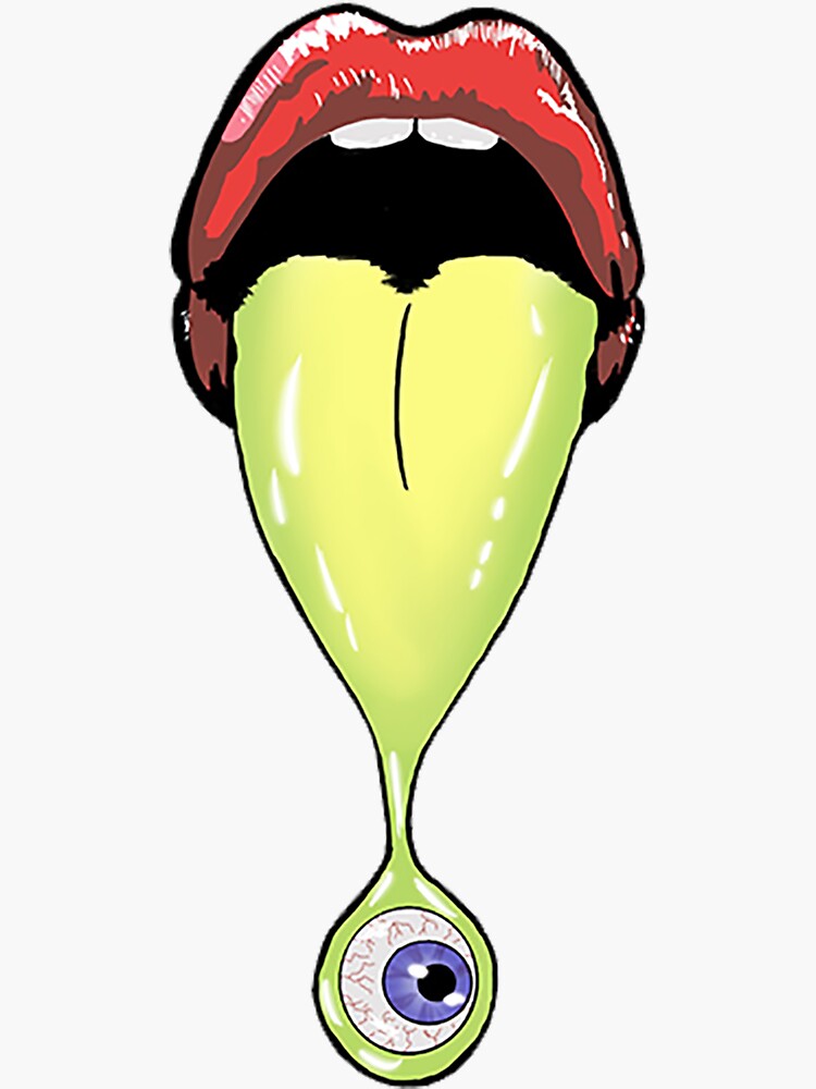 "pop art eyeball lips" Sticker for Sale by kingly99 | Redbubble