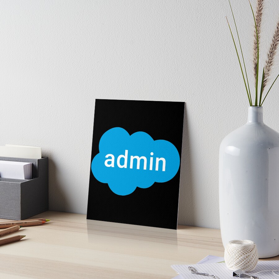 "Salesforce Admin Logo " Art Board Print for Sale by CustomThings90 ...