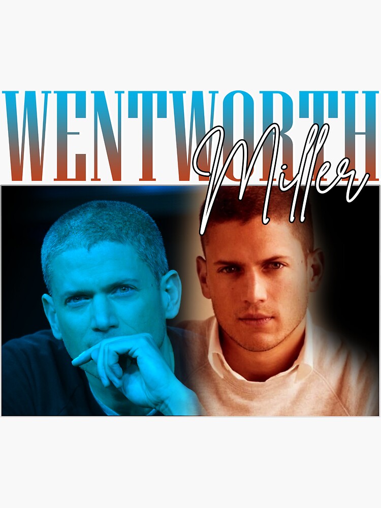 "Wentworth Miller 90's Top" Sticker for Sale by mandyucma | Redbubble
