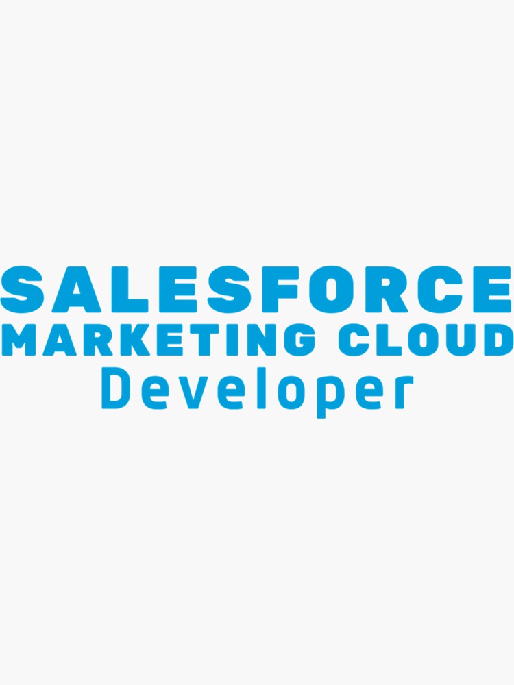 "Salesforce Marketing Cloud Developer - Work from Home Essential ...