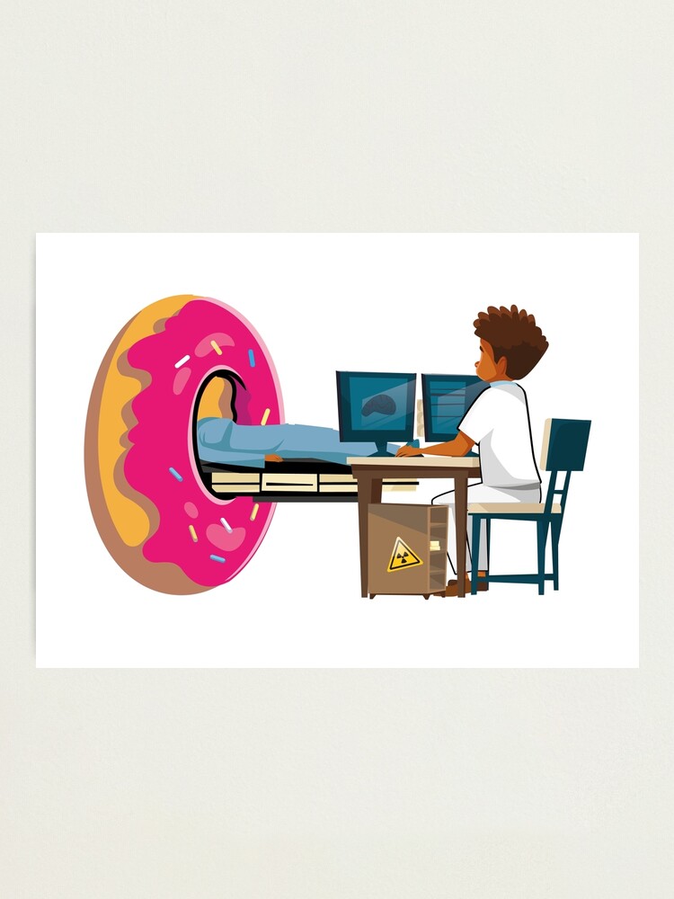 "Funny Rad tech Ct Scan Mri Donut Medical Radiology" Photographic Print ...