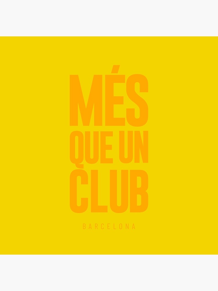 "Mes Que Un Club" Poster for Sale by MBOZEN | Redbubble