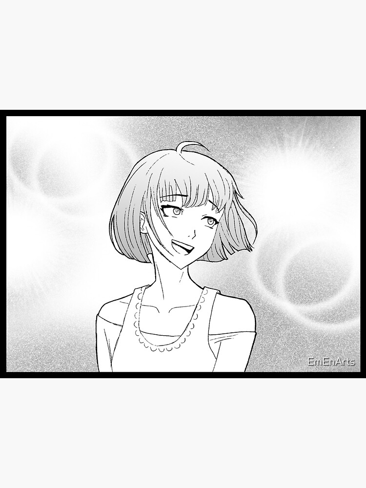 "Anime Girl - Happy" Sticker by EmEnArts | Redbubble