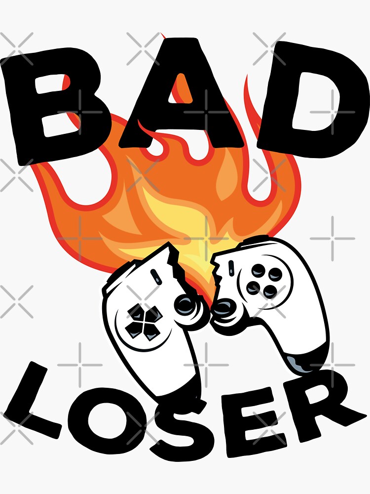 Pegatina «Bad Loser Videojuegos Gamer Humor Gaming» de Mad-Minds ...
