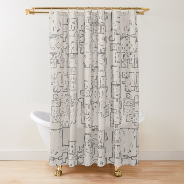 "Tabletop RPG - Dungeon Map" Shower Curtain for Sale by DungeonCrawlers ...