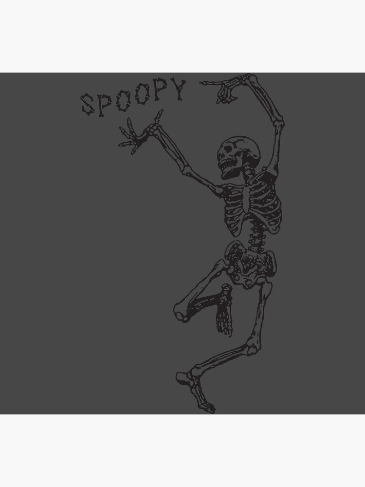 "Spoopy Skeleton Shirt Funny Halloween Meme" Poster by NutaBaco | Redbubble