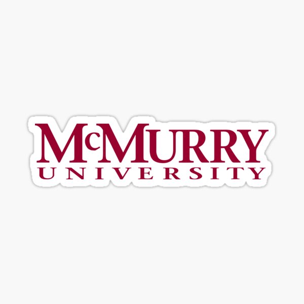 "McMurry University-Logo" Sticker for Sale by driptip12 | Redbubble