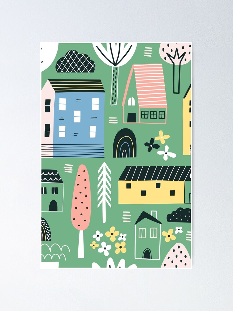"Boho City" Poster for Sale by BeautyofColor | Redbubble