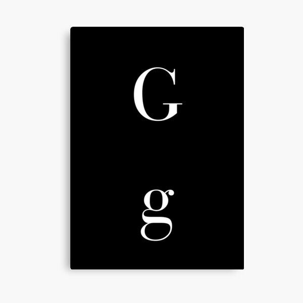 Lienzo «Diseño inicial de la letra G en minúscula y mayúscula» de nice ...