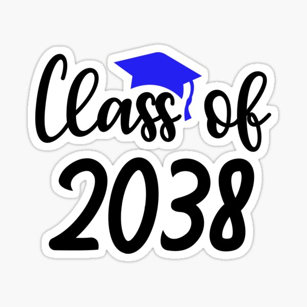 "Class of 2038 Grow With Me" Sticker for Sale by Raminovitch | Redbubble