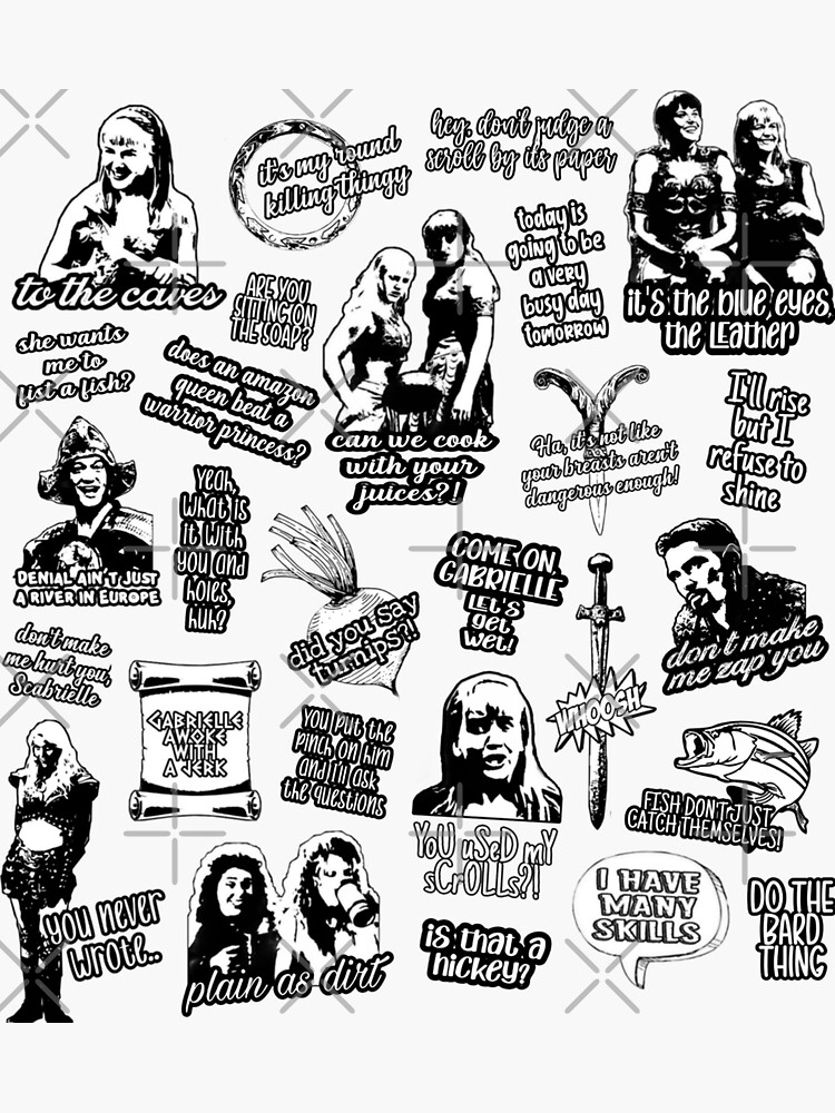 "Xena Quotes" Sticker for Sale by CharXena | Redbubble