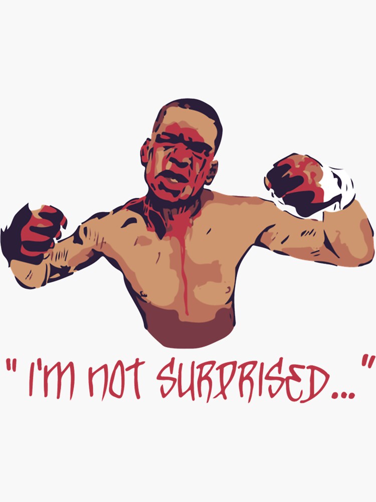 "Nate Diaz I'm not surprised " Sticker for Sale by Oudekerk55 | Redbubble