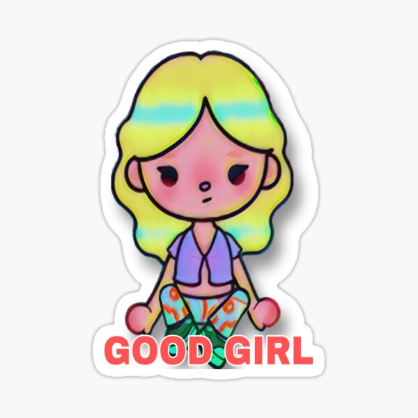 "GOOD GIRL" Sticker for Sale by Yourhopes | Redbubble