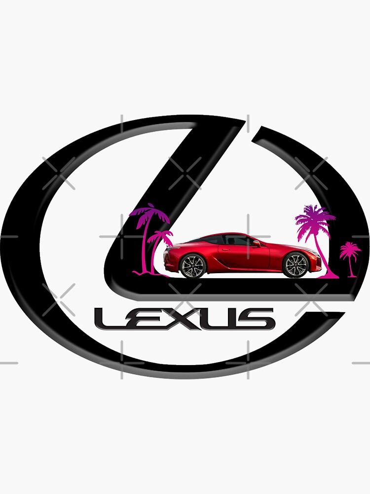 "lexus LC logo palms" Sticker for Sale by MarianStore | Redbubble