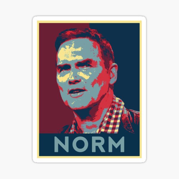 "Norm Macdonald Funny Comedian Comedy Norm Macdonald" Sticker for Sale ...