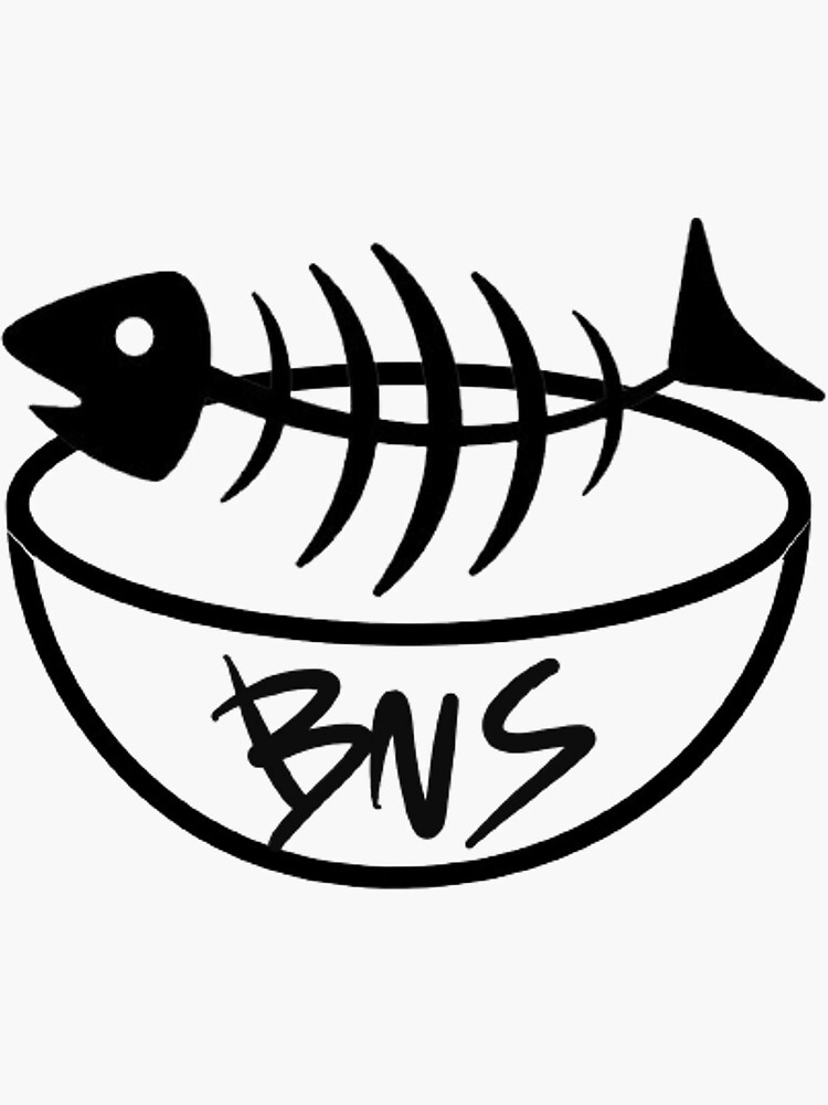"BNS Original BLCK" Sticker for Sale by BoneNoodleSoup | Redbubble