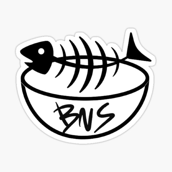 "BNS Original BLCK" Sticker for Sale by BoneNoodleSoup | Redbubble