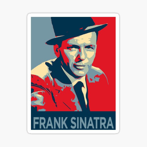 "Frank Sinatra art" Sticker for Sale by broadwayve | Redbubble