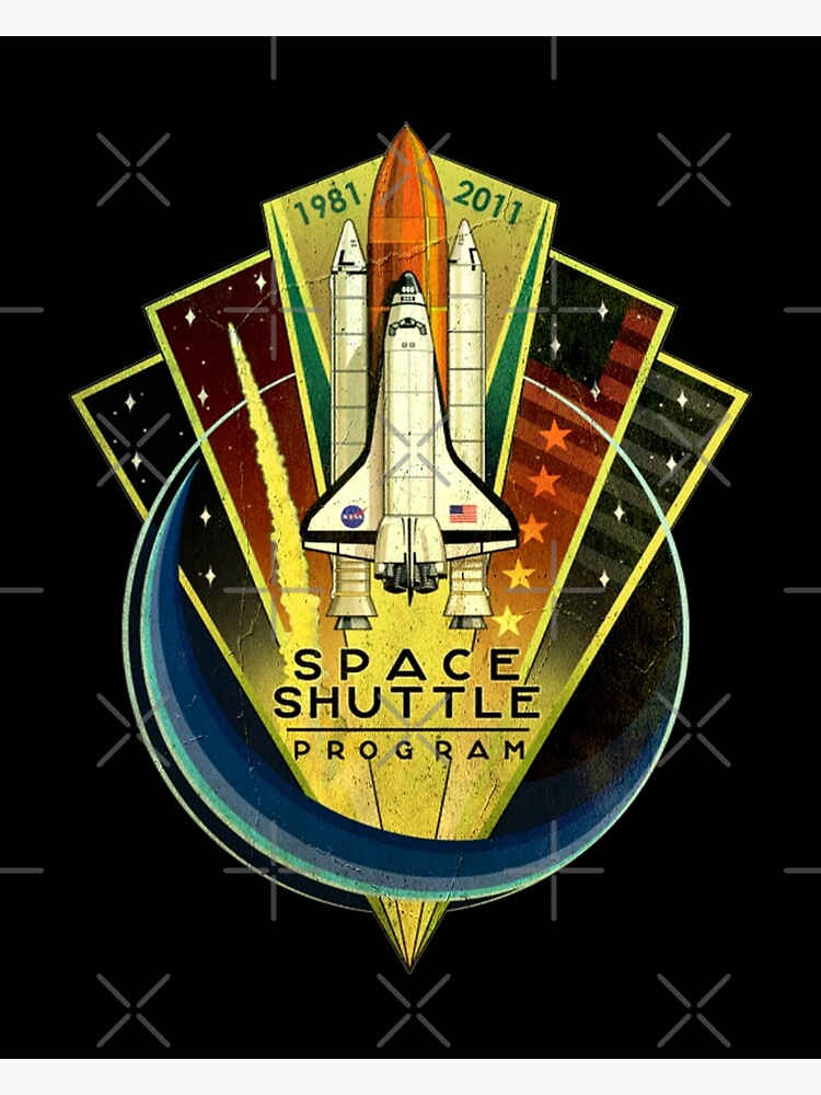 "Shuttle Program Commemorative Patch - vintage look " Poster by trendistudio | Redbubble
