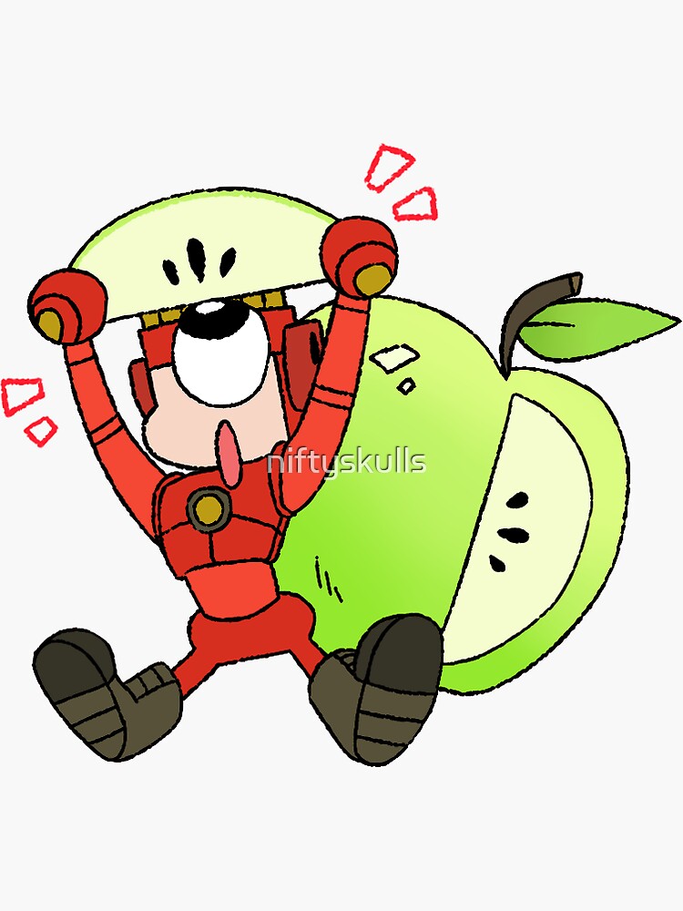 "Darrell Apple" Sticker for Sale by niftyskulls | Redbubble