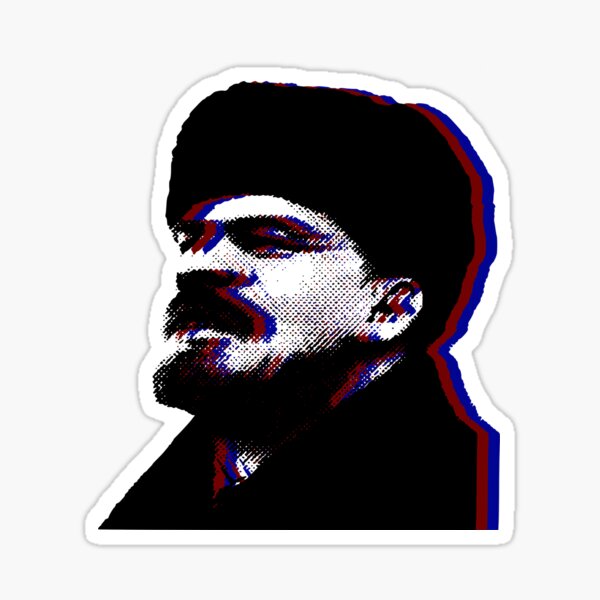 "UNIQUE LENIN DESIGN" Sticker for Sale by GuchoMucho | Redbubble
