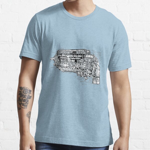 "Supermarine Spitfire (Merlin) V12 Engine." T-shirt for Sale by ...